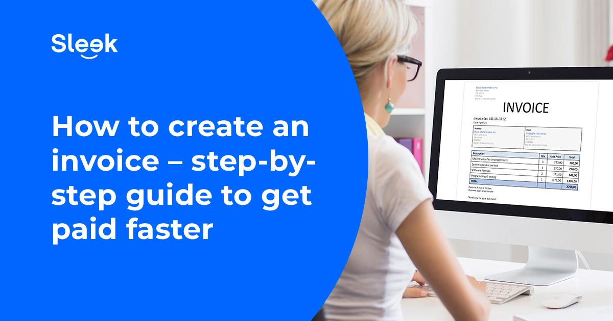 How to Create an Invoice - Sleek UK